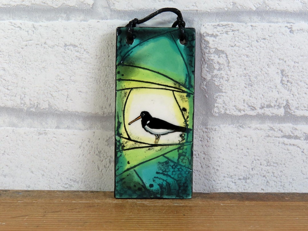 Small Oyster Catcher Hanging Tile - Etsy