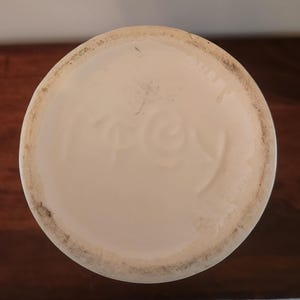 Vintage Mccoy Matte White Ribbed Vase W/double Side Handles - Etsy