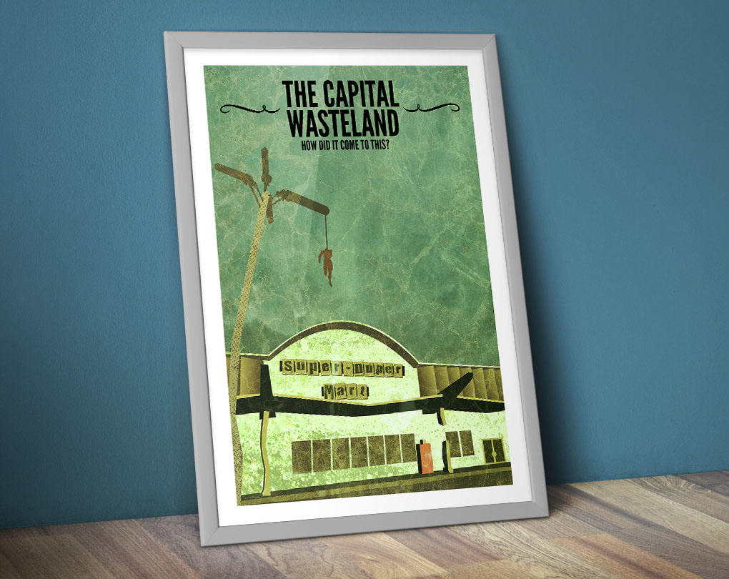 Fallout 3 Travel Poster/print Capital Wasteland Poster/print - Etsy UK