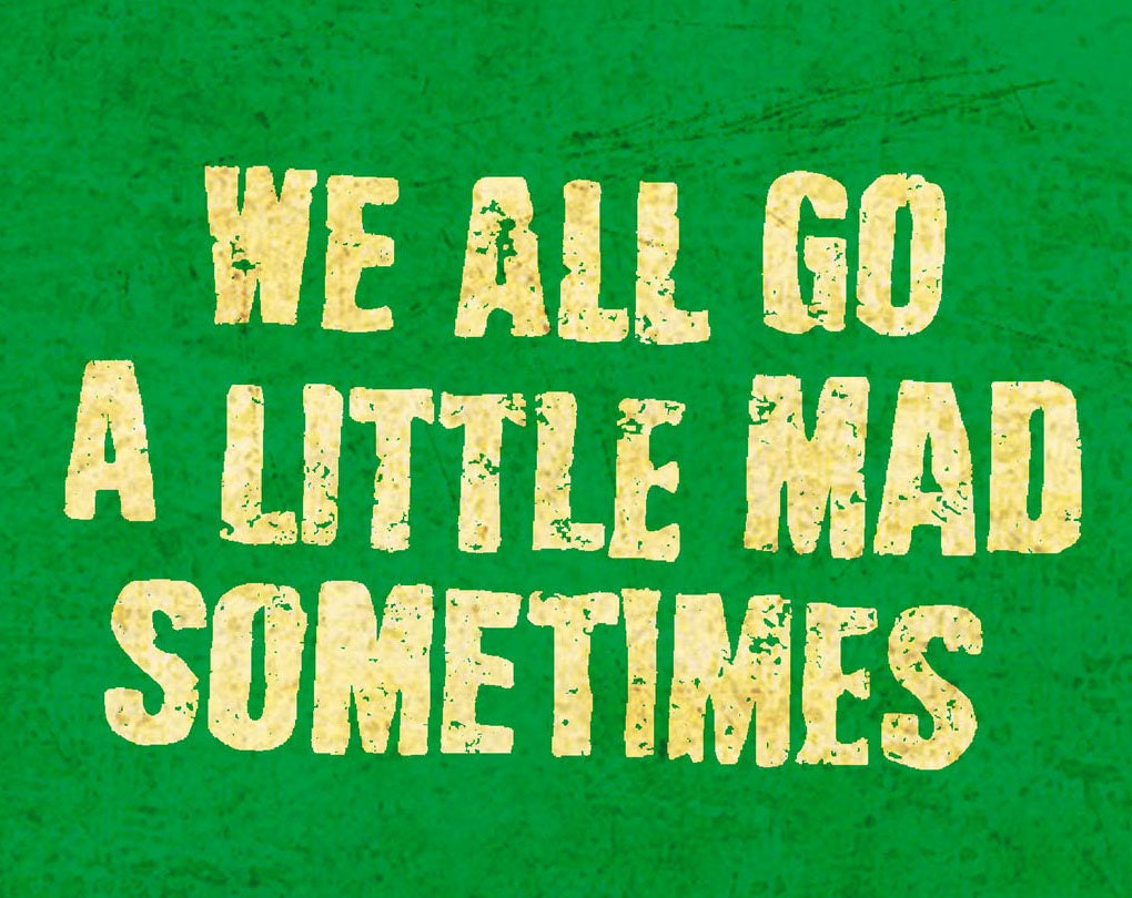 Psycho Poster/print We All Go A Little Mad Sometimes | Etsy