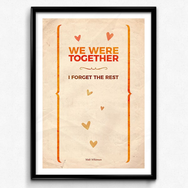 We Were Together Poster - Etsy