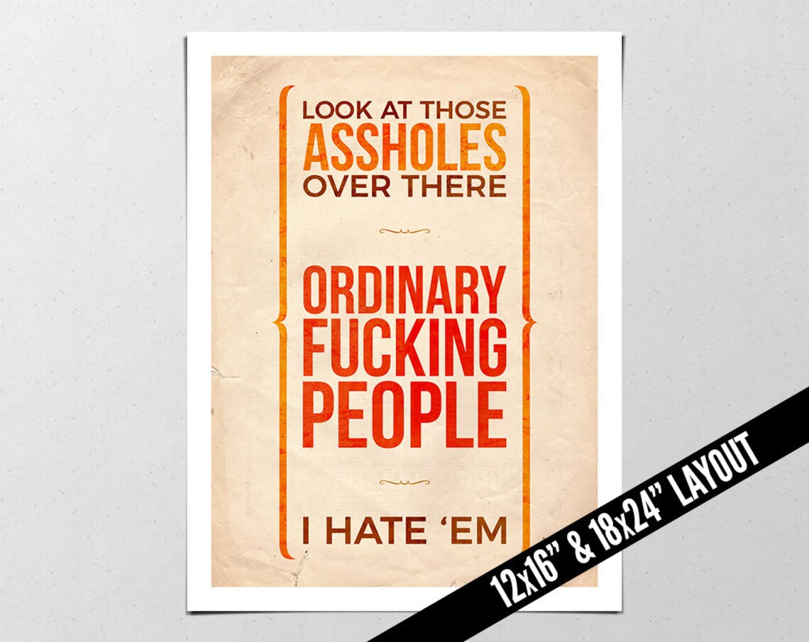 Repo Man Quote Poster/print Ordinary People Poster/print - Etsy UK