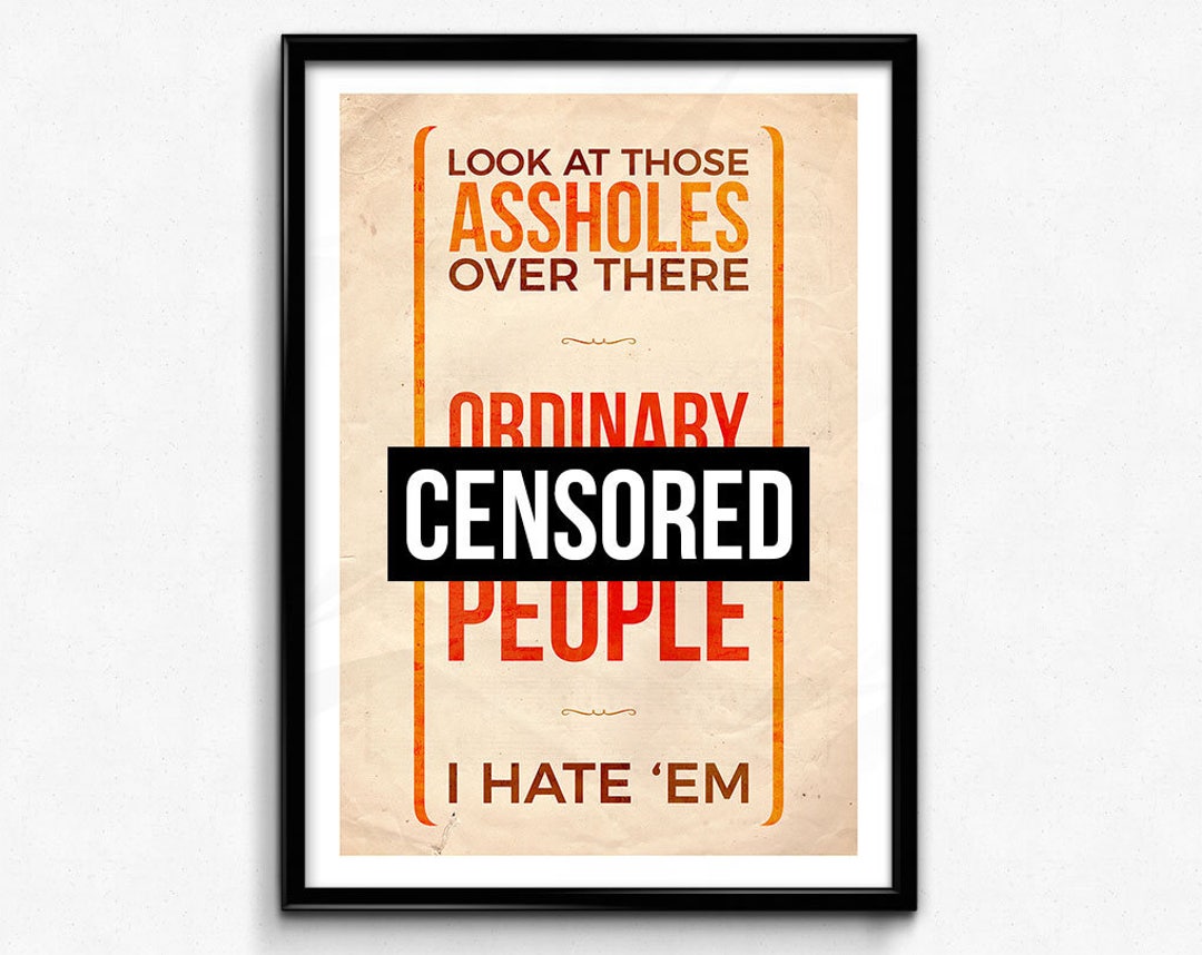 Repo Man Quote Poster/print - Ordinary People Poster/print - Cult Movie ...