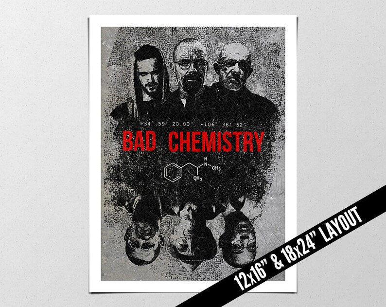 Breaking Bad Poster/Print Bad Chemistry Poster/Print | Etsy