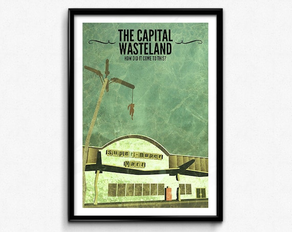 Fallout 3 Travel Poster/print Capital Wasteland Poster/print - Etsy