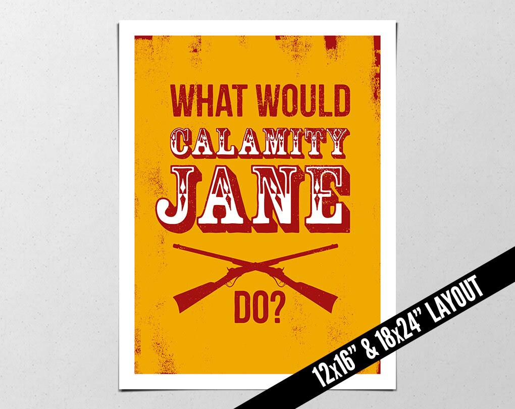 Calamity Jane Art Print – Deadwood Musical Poster - Etsy