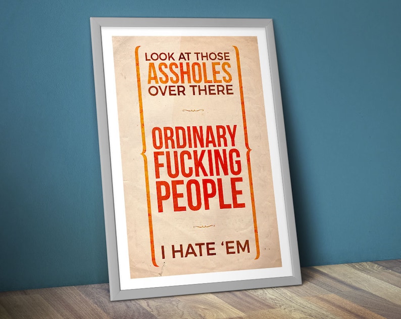Repo Man Quote Poster/print Ordinary People Poster/print - Etsy