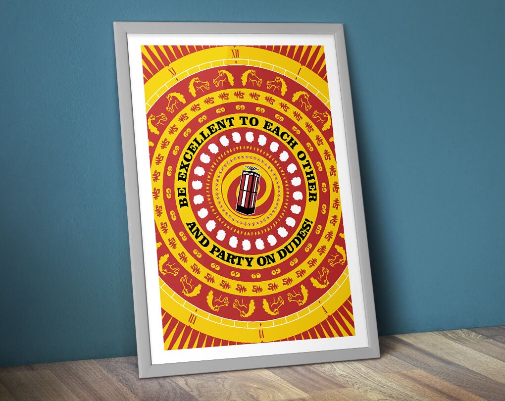 Bill & Ted Poster/print Be Excellent to Each Other | Etsy