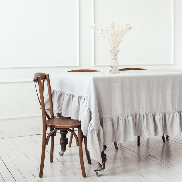 Ruffled Tablecloth - Etsy