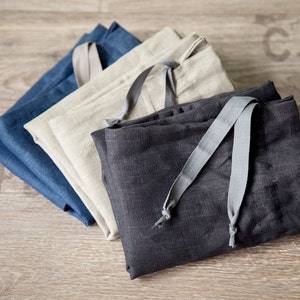 Linen Laundry Bag, Custom Color and Size Large Laundry Bag, Hanging ...