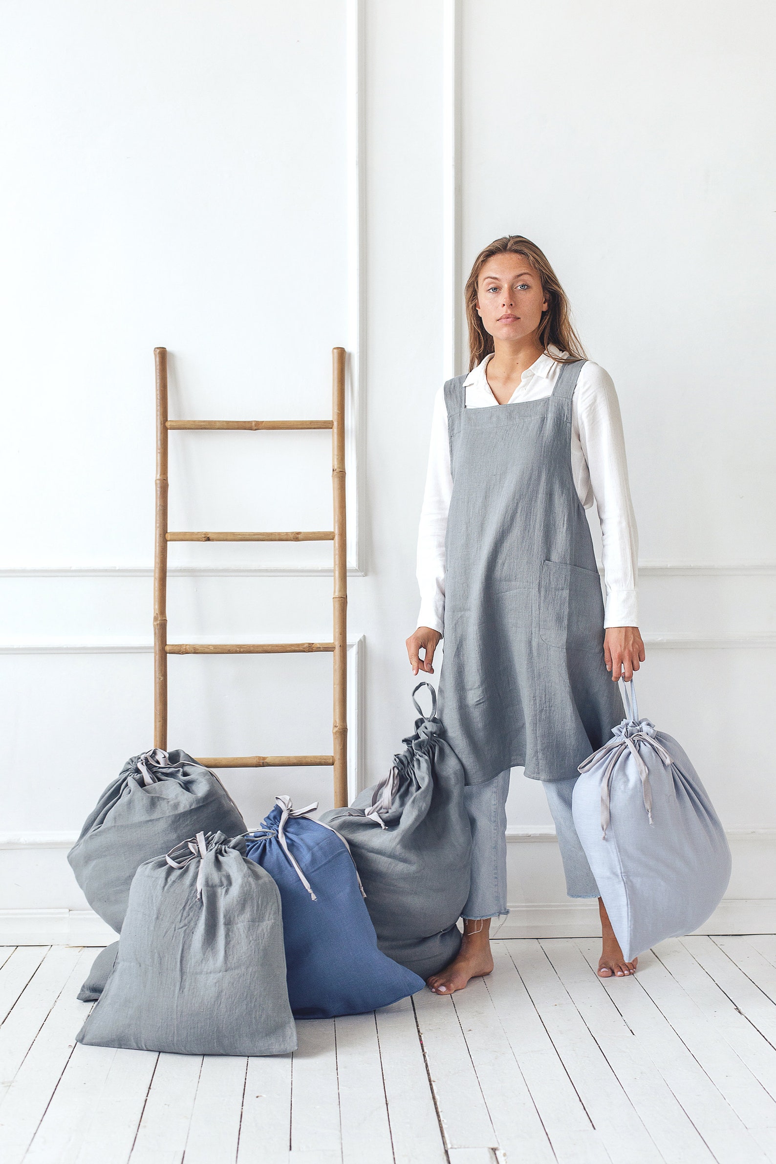 Linen Laundry Bag Linen Storage Bag Large Laundry Bag Tavel - Etsy