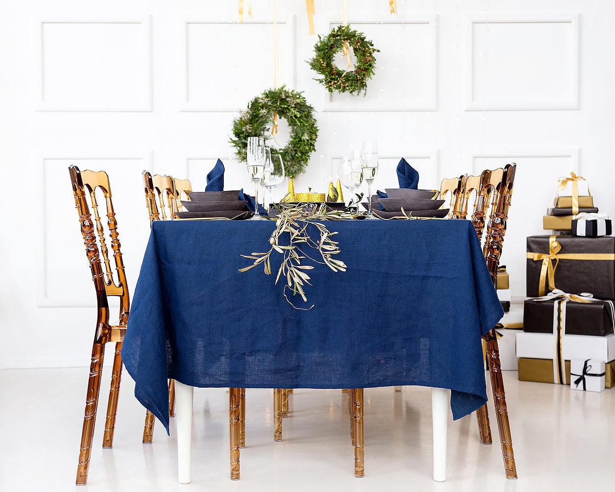 Washed Linen Tablecloth 25 COLORS Stonewashed Tablecloth - Etsy