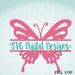 Split Butterfly SVG, Monogram Frame SVG Cut Files, Svg Vinyl Design ...