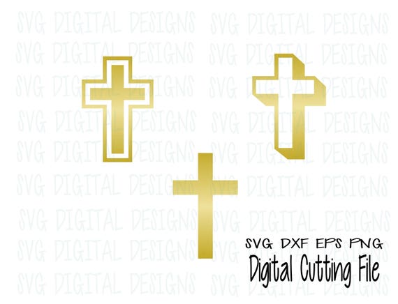 CROSS Svg Files Cross Silhouette Cutting Templates Clipart | Etsy