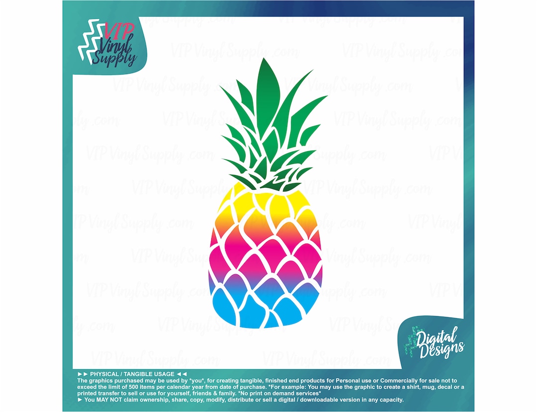Pineapple PNG Summer Pineapple Digital Designs Clipart - Etsy