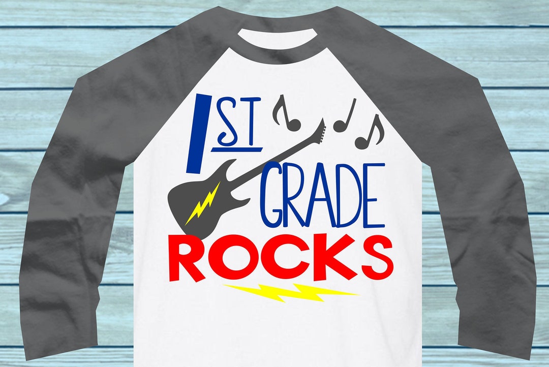 First Grade Svg 1st Grade Rocks Clipart SVG Cut Files Svg - Etsy