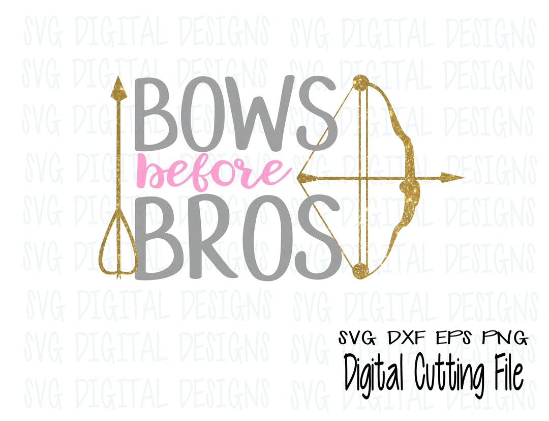Bows Before Bros Archery SVG Cut File Design Crossbow and - Etsy