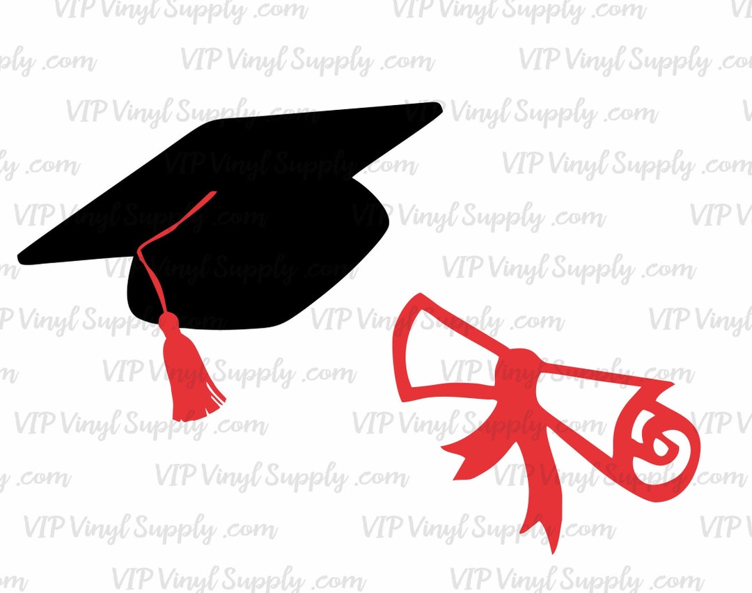 Graduation Svg, Graduation Cap & Diploma Svg Clipart Graduation Cap Svg ...
