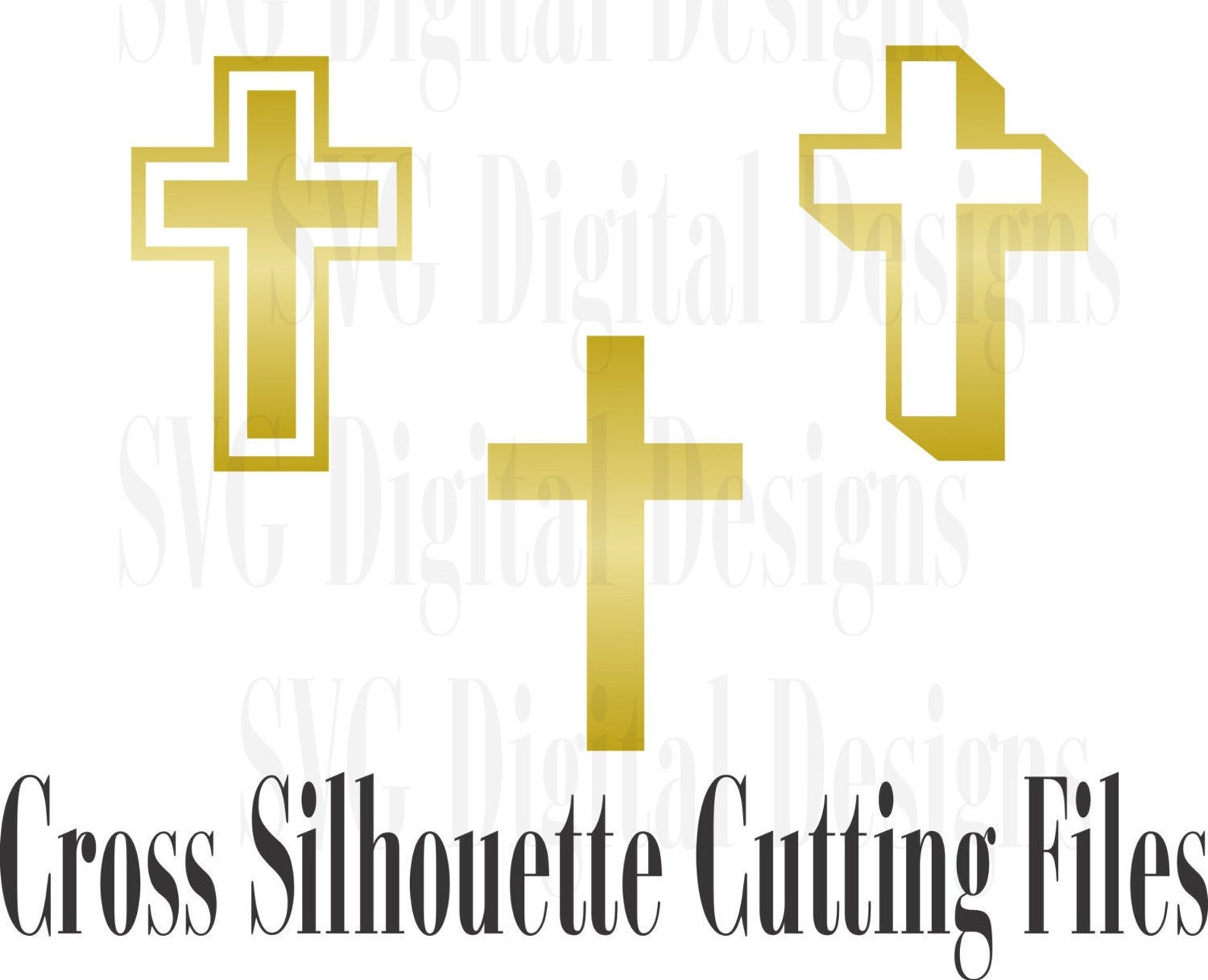 CROSS Svg Files Cross Silhouette Cutting Templates Clipart - Etsy
