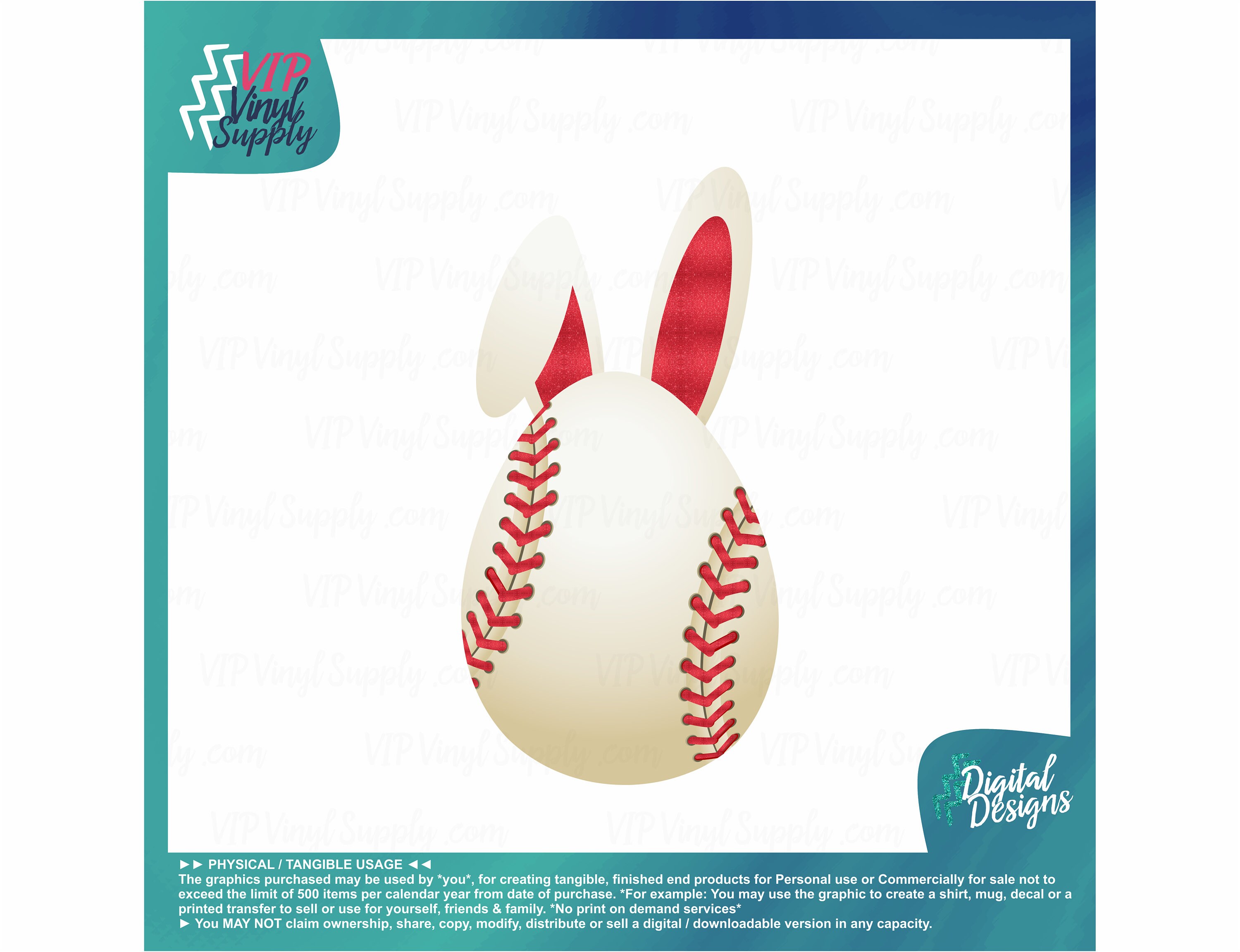 Baseball Bunny PNG File Digital Designs Clipart files - Etsy España