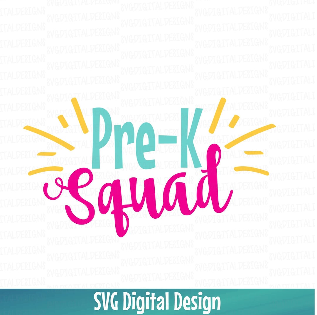 Pre-k SVG Cut Files, Pre Kindergarten School Svg Vinyl Design Cutting ...