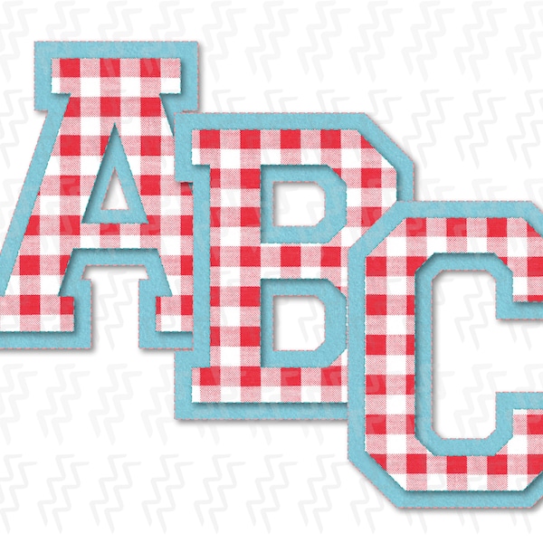 Red and Blue Check - Etsy