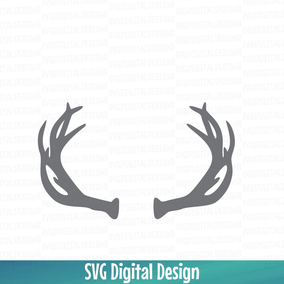ANTLER Svg File - Antlers Silhouette Cutting Template, Clipart - SVG ...