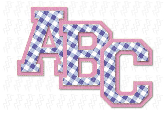 Purple Plaid Alphabet PNG Pack Digital Clip Art Elements | Etsy