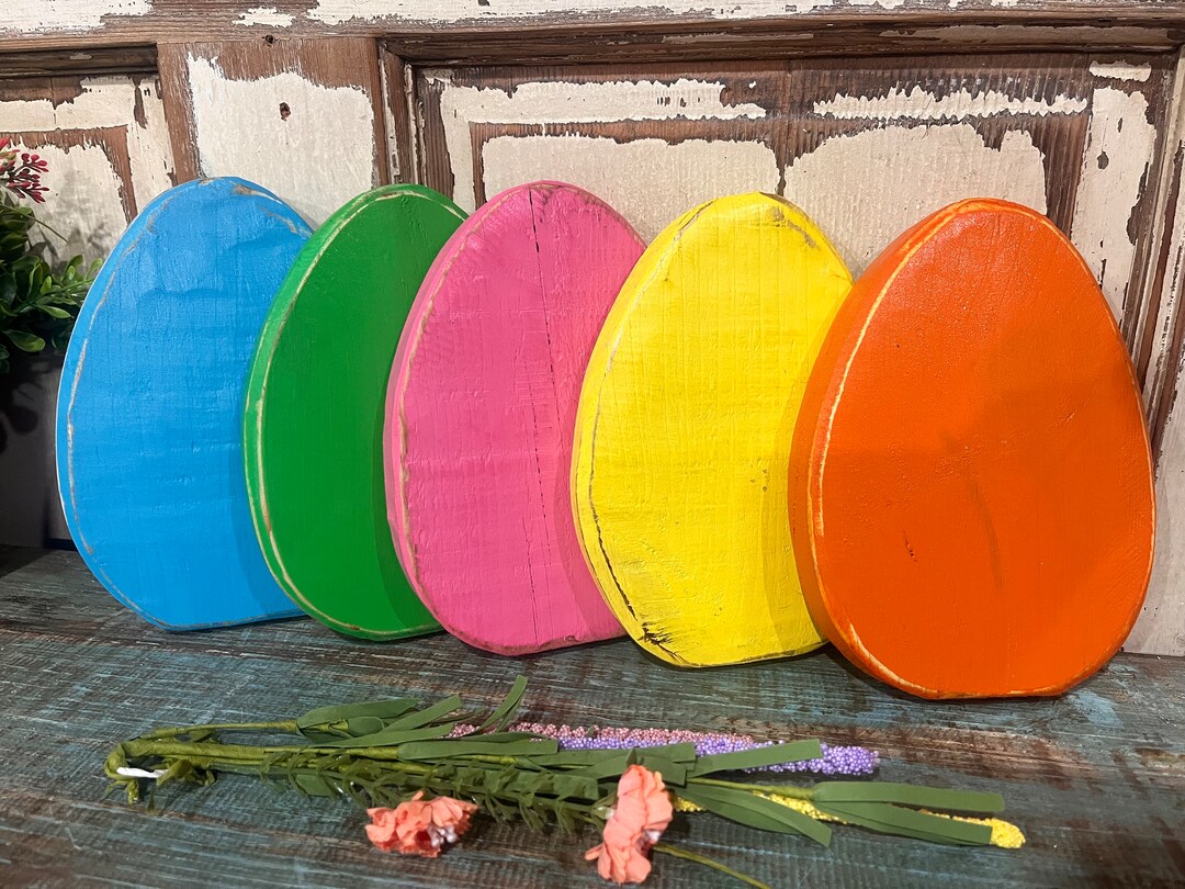 Rustic Easter Eggs, Handmade Wood Easter Eggs - Etsy