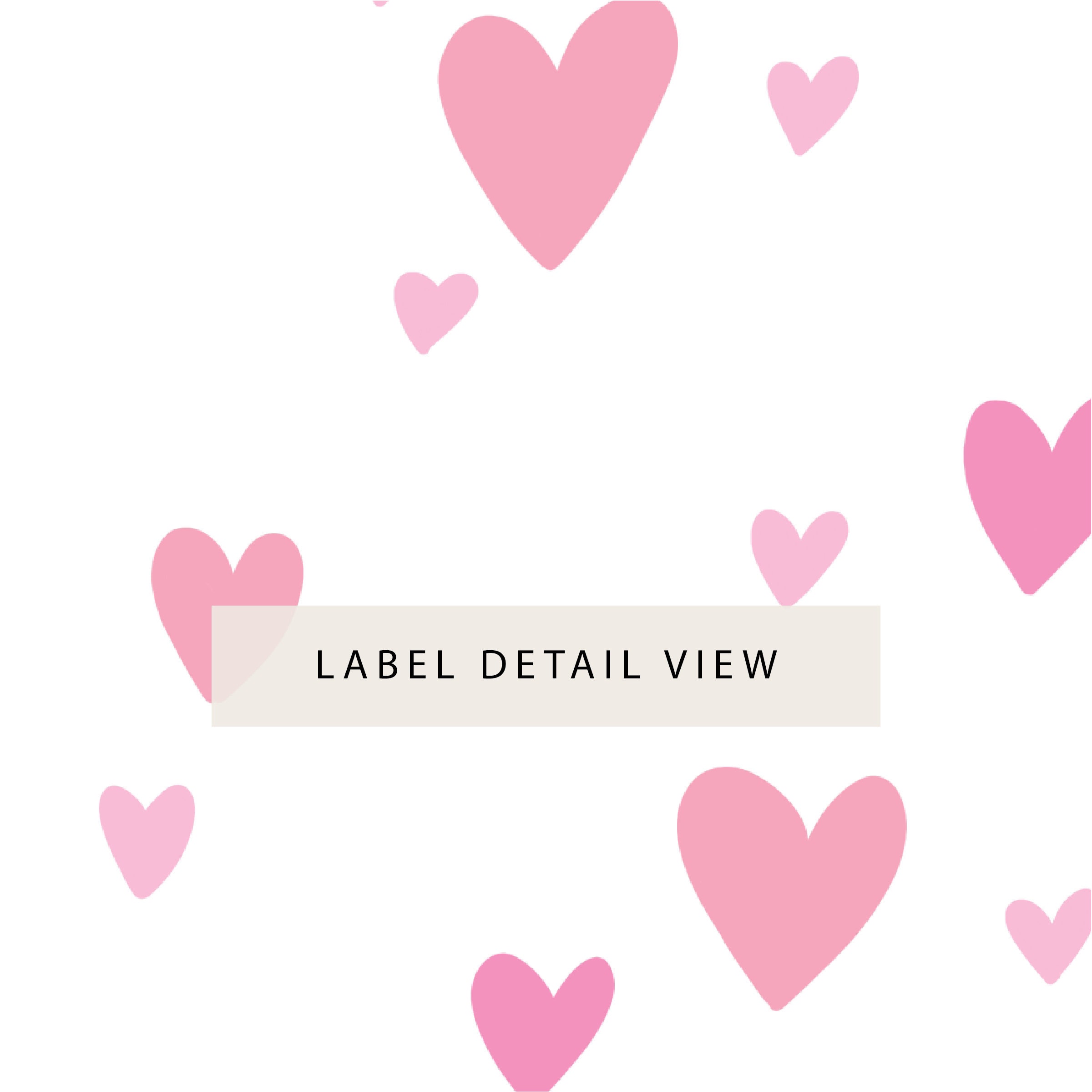 Printable Heart Water Bottle Labels Valentine's Day Water - Etsy