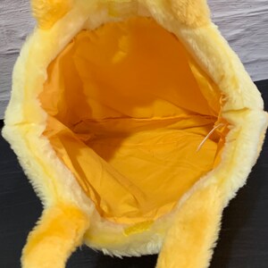 Vintage Winnie the Pooh Yellow Furry Bag - Etsy