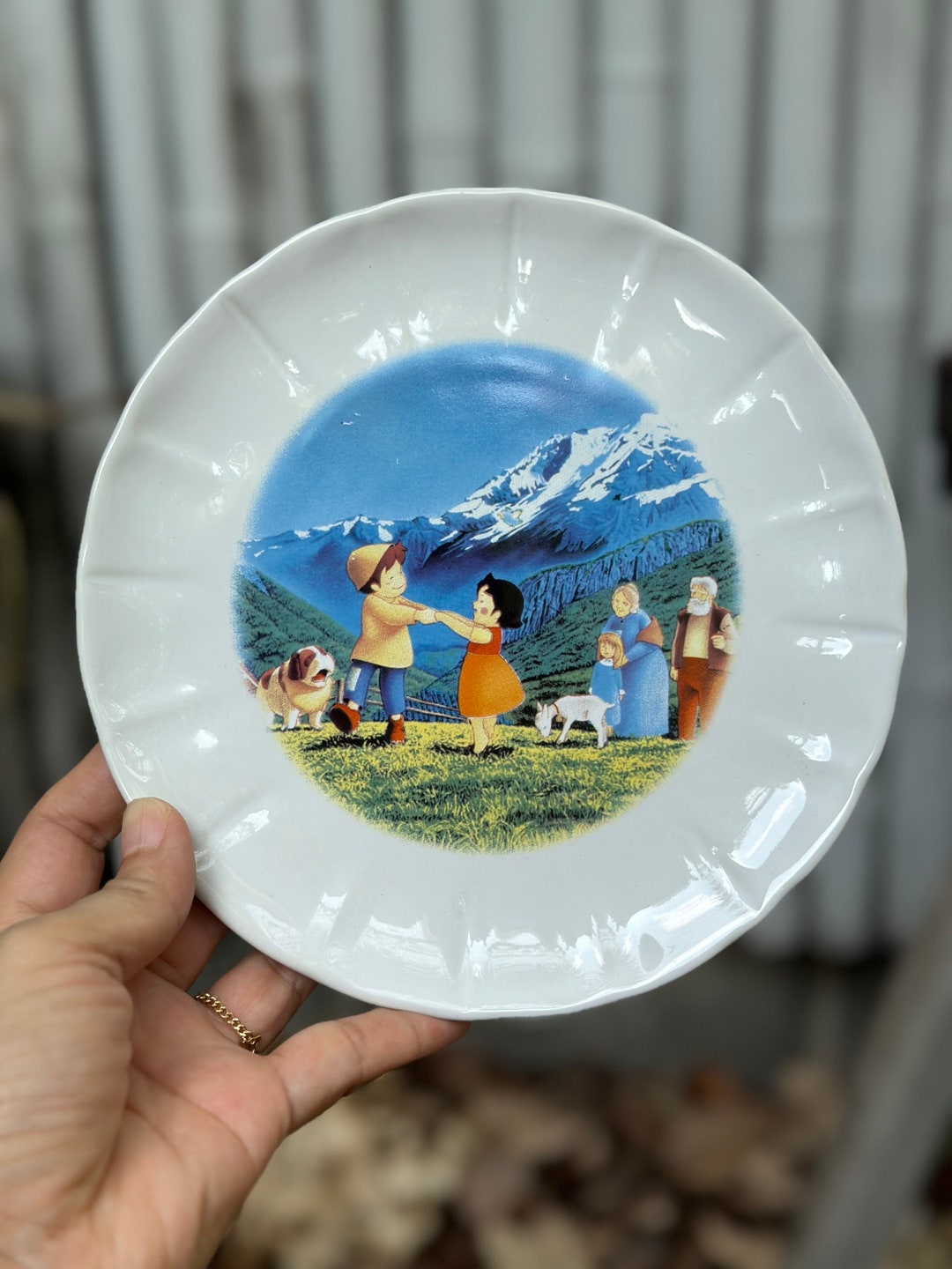 2002 Heidi a Girl of the Alps Plate - Etsy