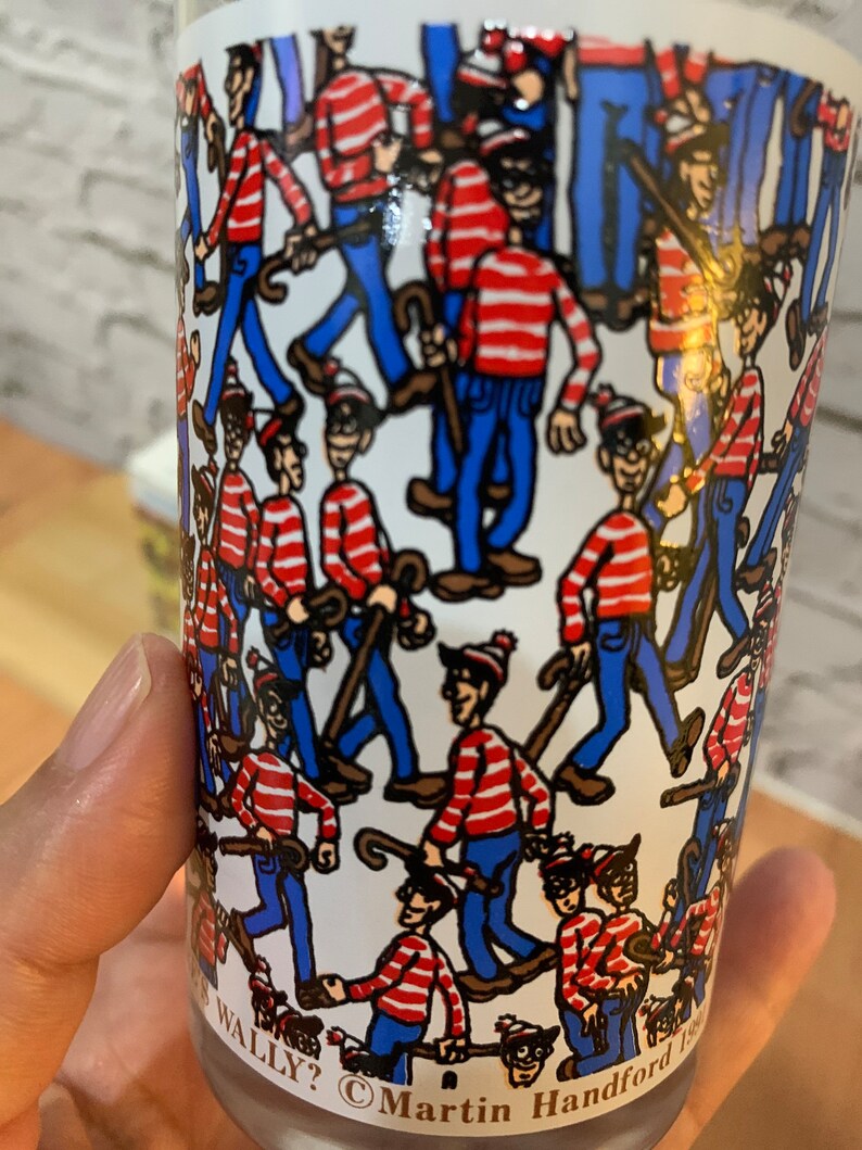 1994 Where’s Wally? Water Glass Tumbler - Etsy