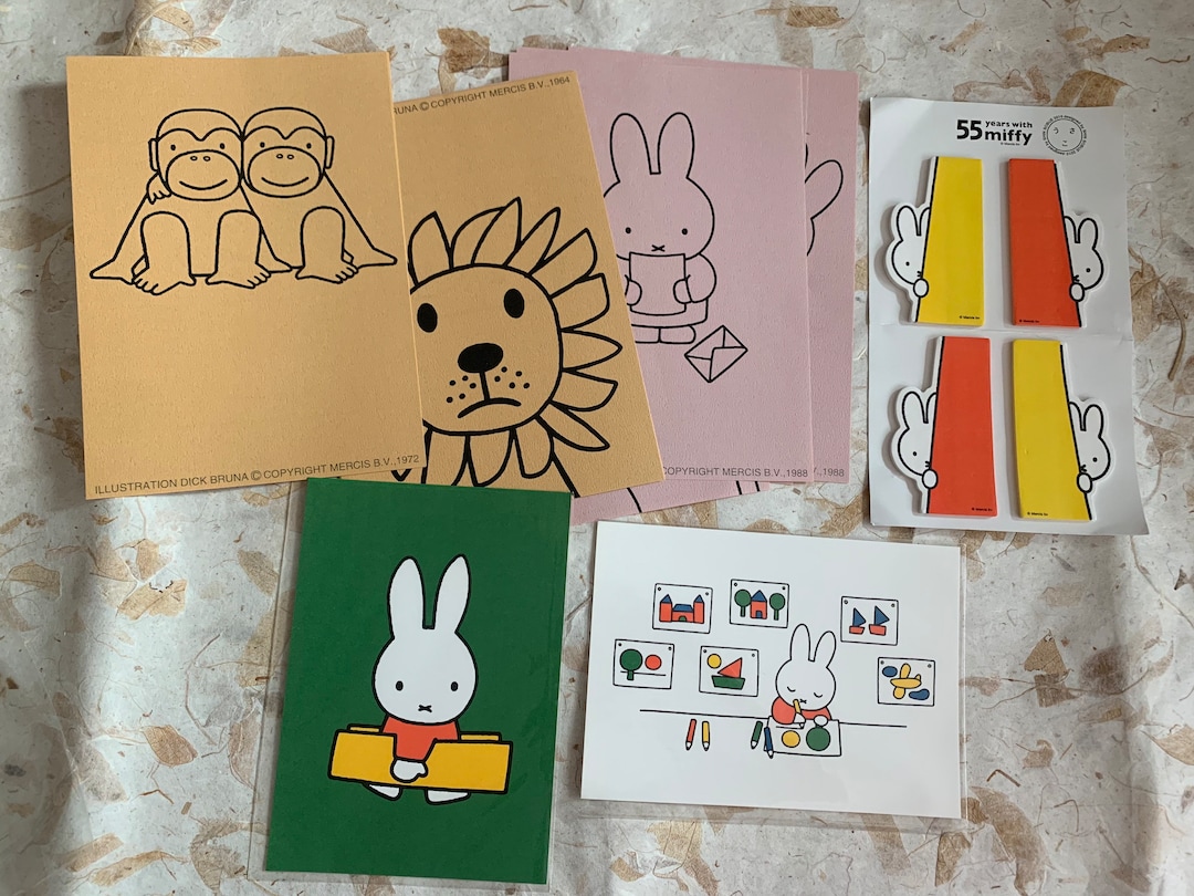 Vintage Miffy Letter Writing Paper, Postcards and Post It - Etsy