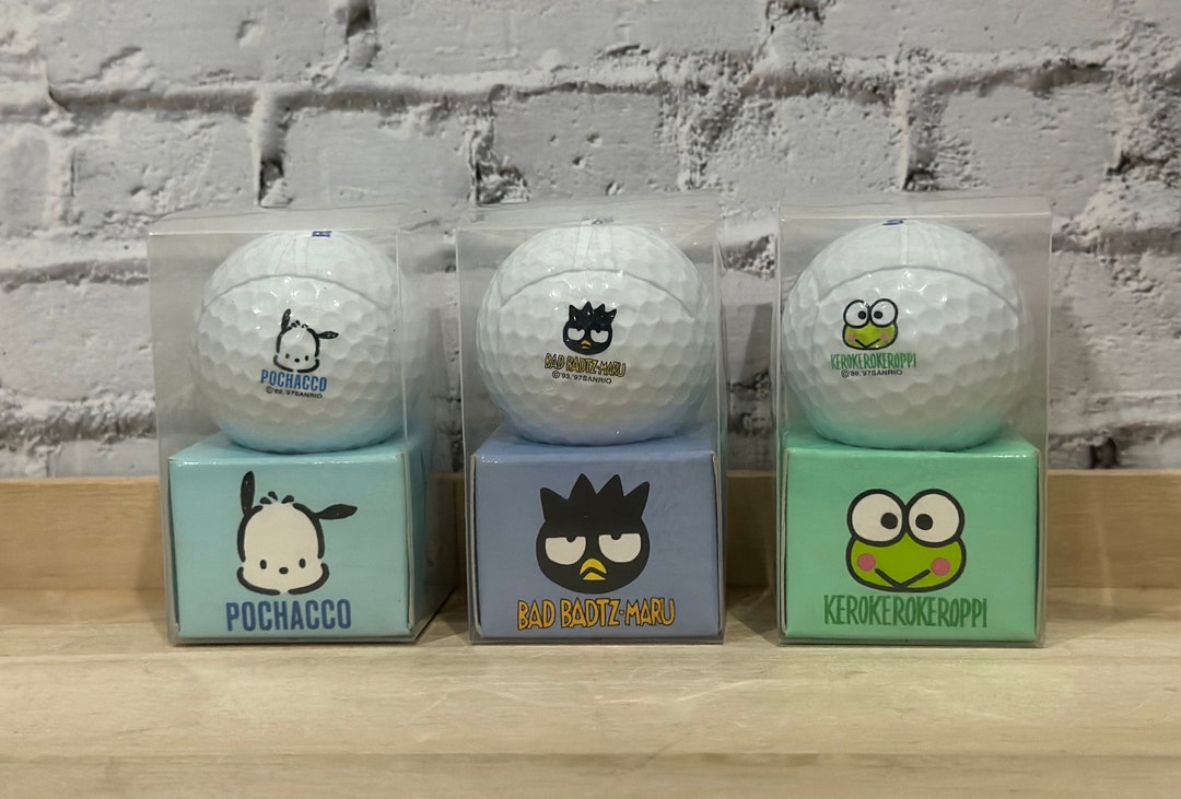 1997 Sanrio Golf Ball Bad Badtz-maru, Kerokerokeroppi and Pochacco - Etsy