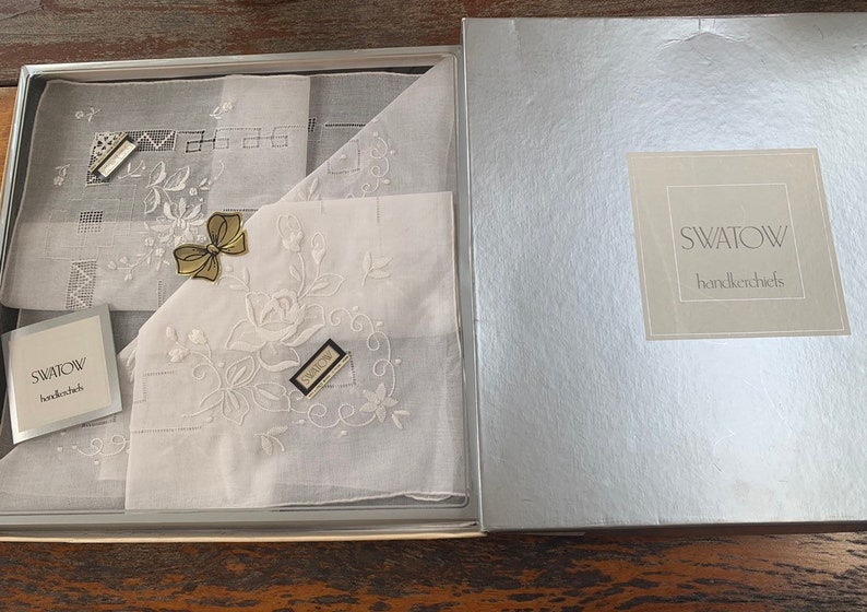 Vintage Swatow Lace Bride's Handmade Embroidered Hankies - Etsy