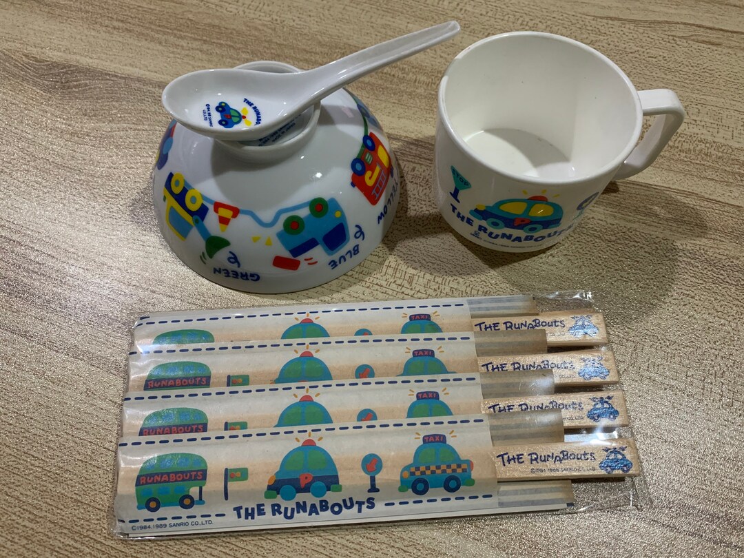 Vintage 1980s Sanrio the Runabouts Kids Dinner Set - Etsy