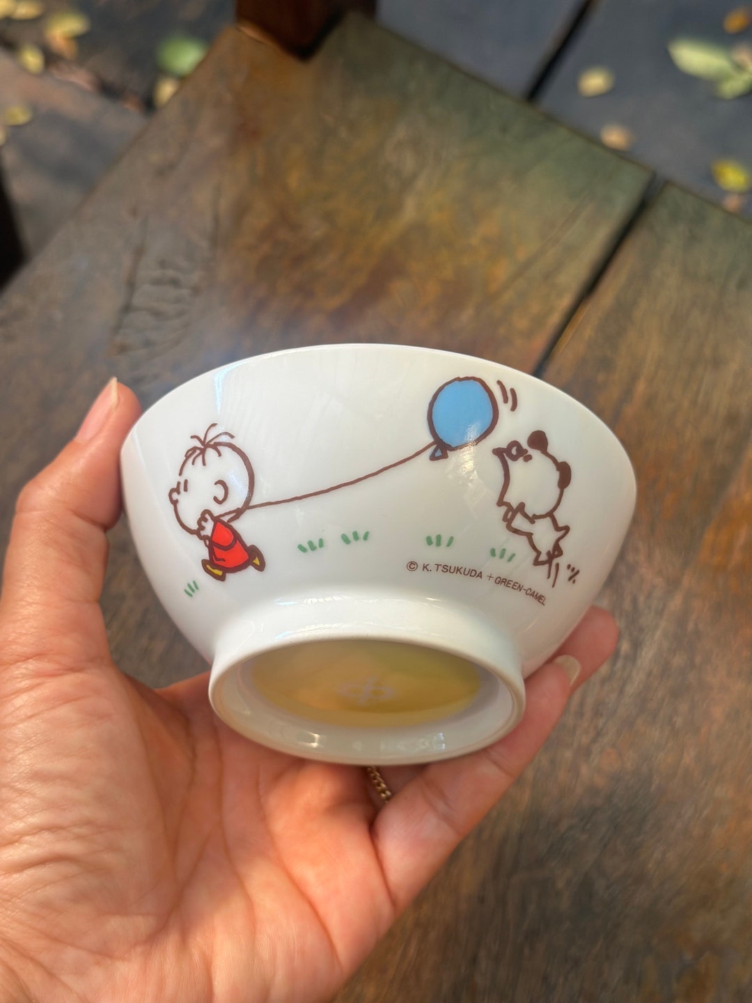 Honobono Japanese Cartoon by K.tsukuda Green Camel Rice Bowl - Etsy