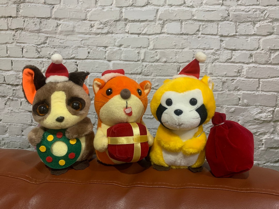 1993 Rascal the Raccoon Christmas Plush Set of 3 - Etsy