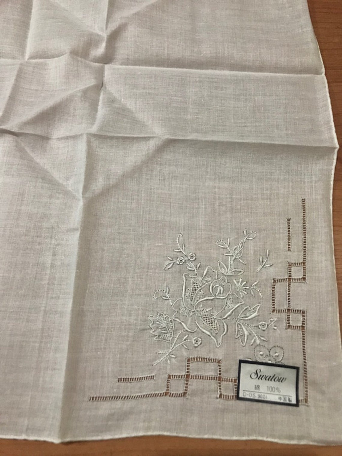 Vintage Swatow Lace Bride's Handmade Embroidered Hankies | Etsy