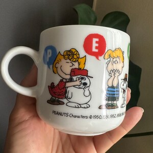 1989 Snoopy and Friends Peanuts Characters Coffee Mug - Etsy