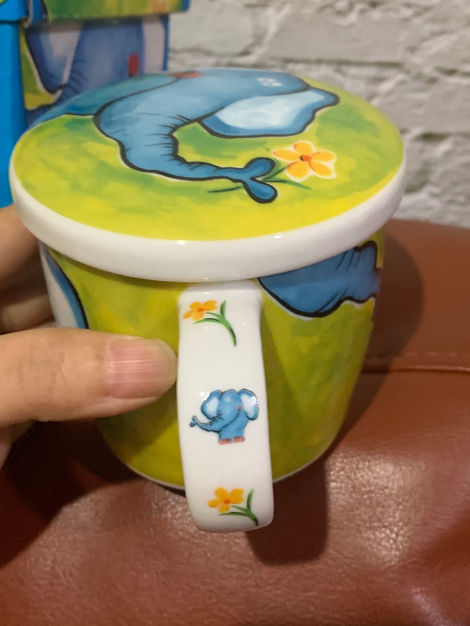 Gallery by Inhesion Elephant Coffee Mug With Lid - Etsy