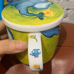 Gallery by Inhesion Elephant Coffee Mug With Lid - Etsy