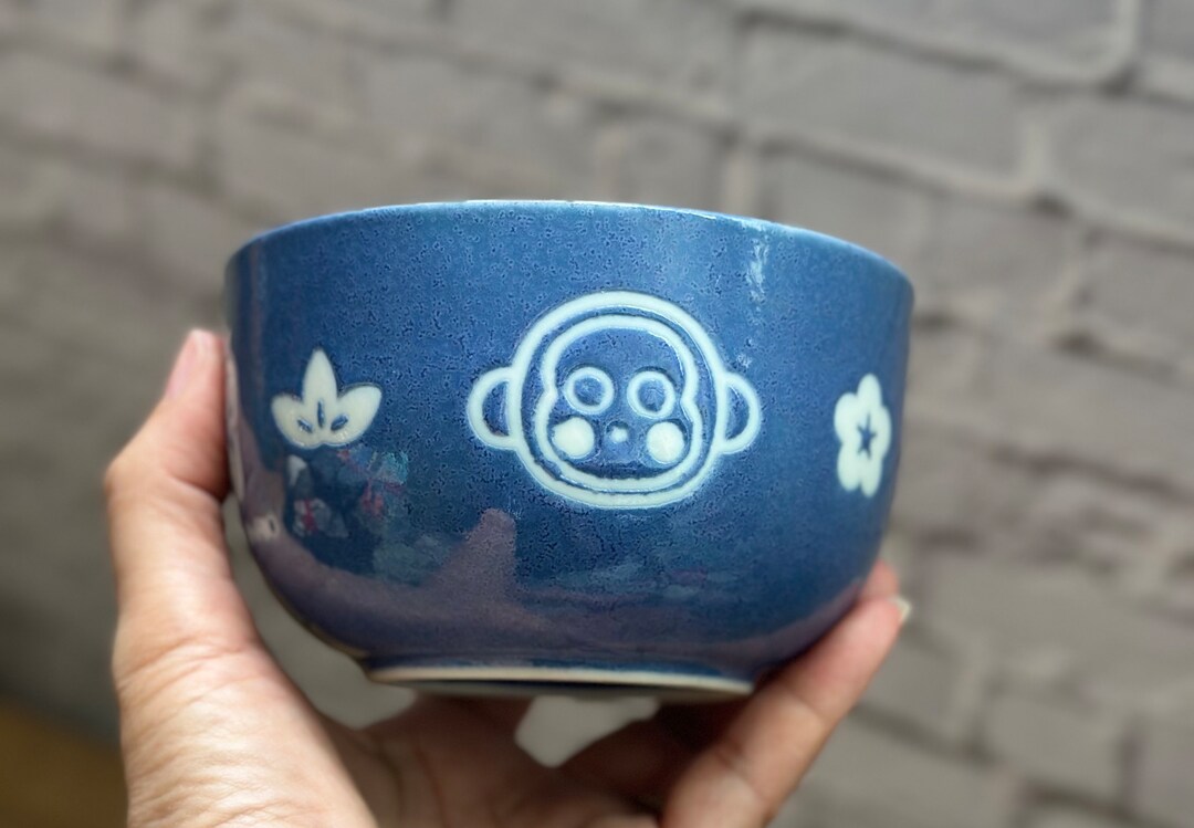 1997 Sanrio Monkichi Monkey Bowl - Etsy