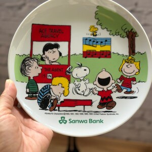 Vintage Colorful Snoopy and Friends Plate - Etsy