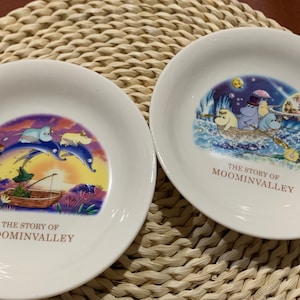The Story of Moomin Valley Vintage Plate Dish 5.5 Inches Set of 2 - Etsy