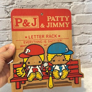 Vintage Sanrio Patty & Jimmy Wooden Letter Rack – 1975 Japan Mail ...