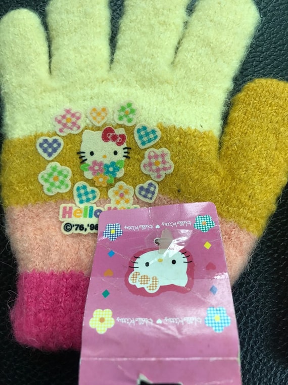 Vintage 1997 Sanrio Hello kitty Kids gloves Hello Kit… - Gem