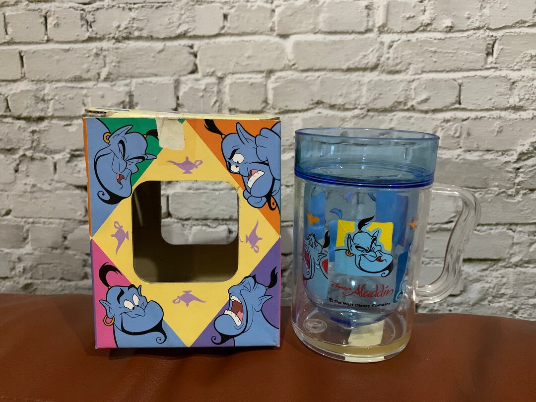 1996 Disney Aladdin Genie Plastic Cup With Handle - Etsy