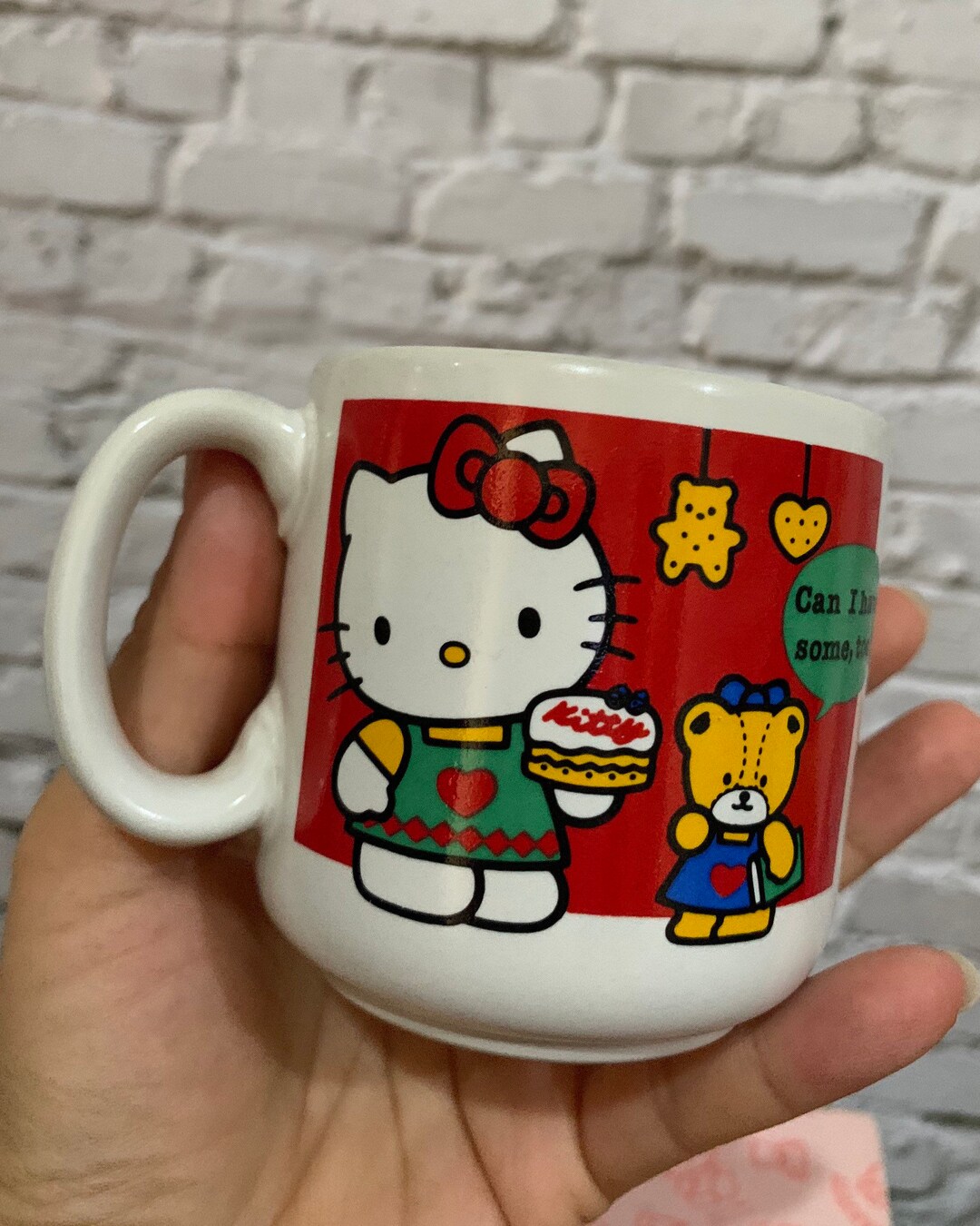 1990 Sanrio Hello Kitty Coffee Mug - Etsy